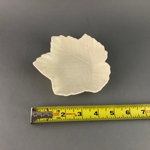 Belleek Maple Leaf Shape Dish Ireland Beleek Green Stamp - Etsy