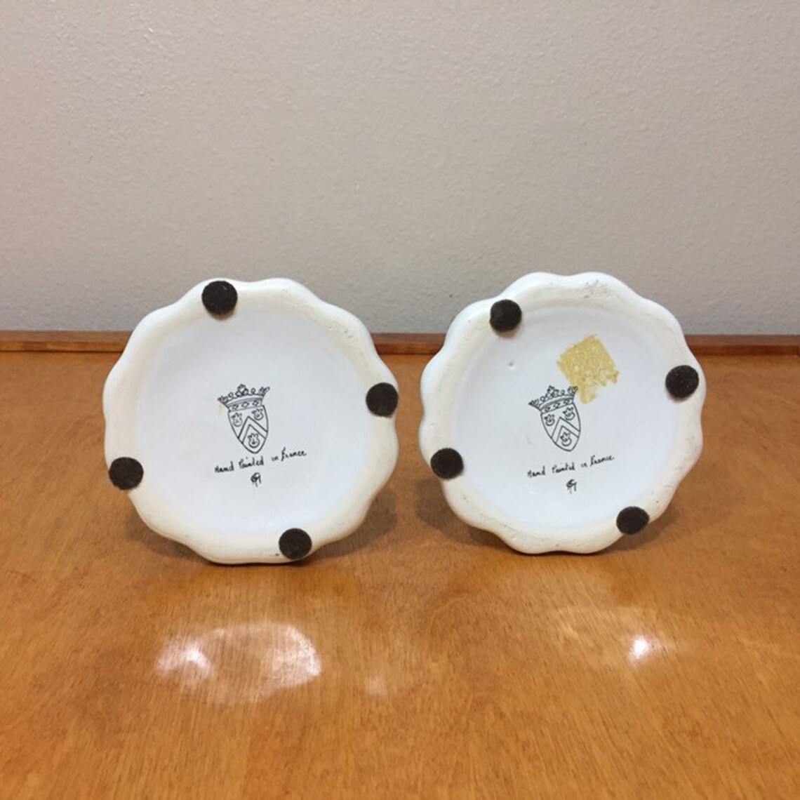 Hand Painted French Sister Vases Height is 12 Hand - Etsy