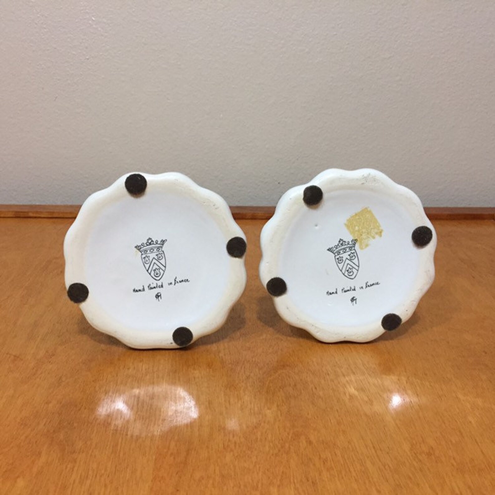 Hand Painted French Sister Vases Height is 12 Hand - Etsy