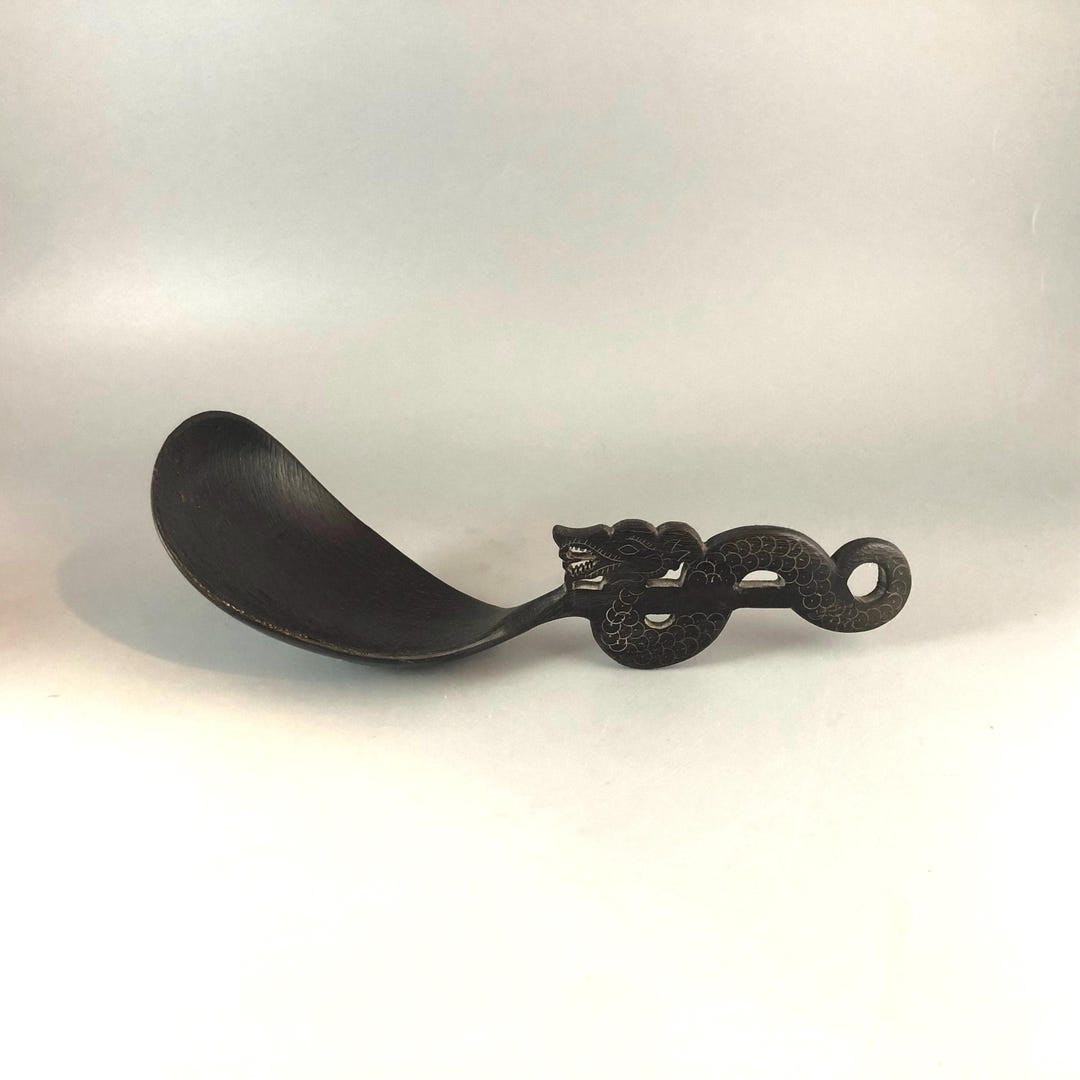 Carved Wood Decrative Spoon From Asia - Etsy
