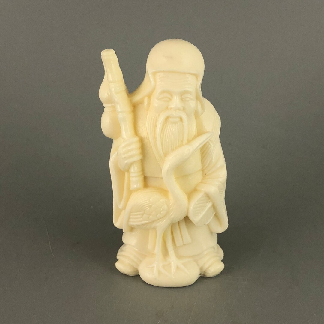 Chinese Fu Lu Shou Longevity Figurine - Long Life - Etsy