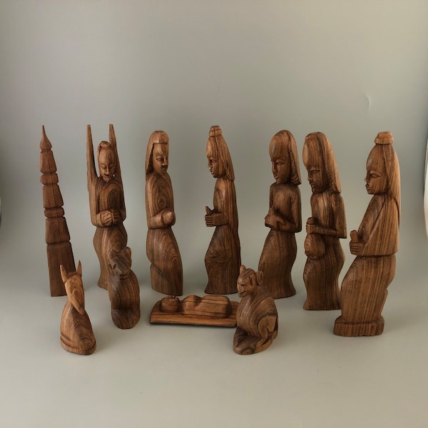 Carved Nativity - Etsy