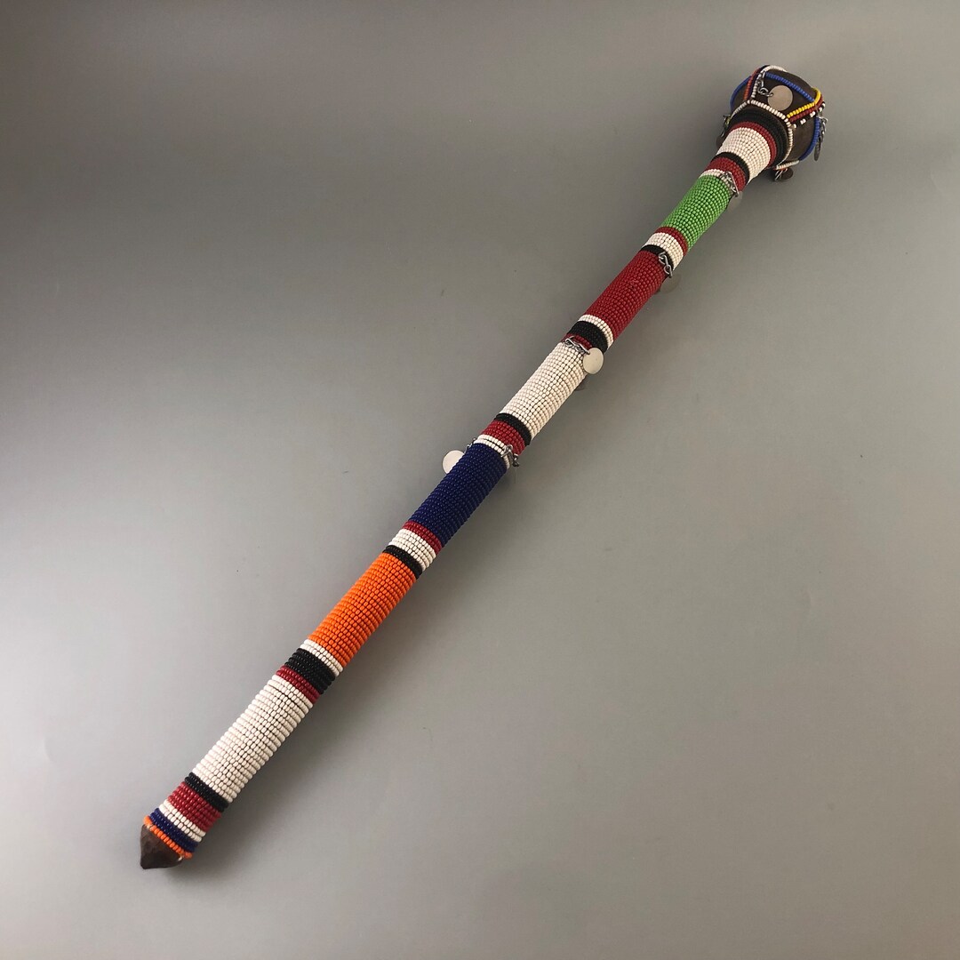 Traditional Hand Made African Maasai Beaded Talking Stick - Etsy