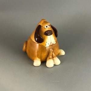 Ceramic Dog Trinket Box - Dog Shaped Box by Russ Berrie Signed Douglas ...