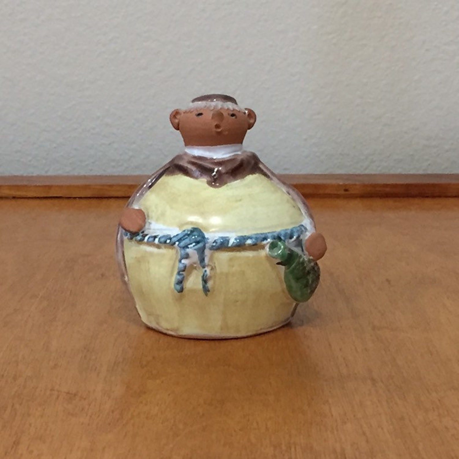 Religious Friar Monk Figurine Hungary Clay Pottery Bell | Etsy