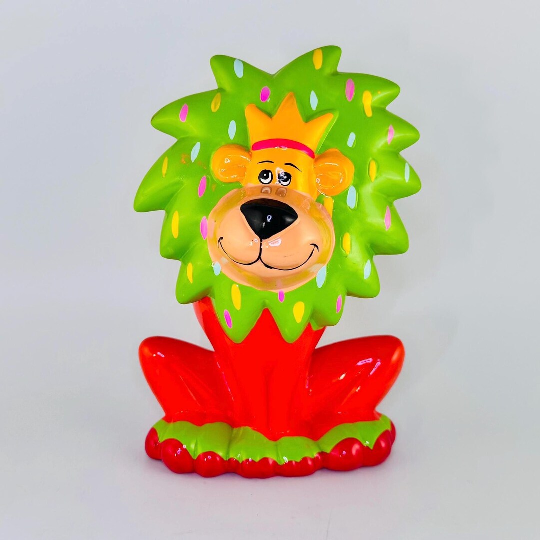 Ceramic Lion Bank - King of the Jungle Piggy Bank - Etsy