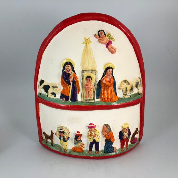 Nativity Plaque From Peru Hand Made Peruvian Tile - Etsy