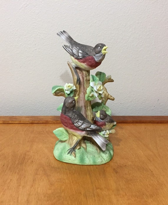 Red Robin Porcelain Family Figurine - Etsy