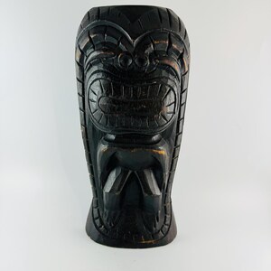 Good Luck Tiki God Wood Sculpture 12 Tiki Wood Statue - Etsy