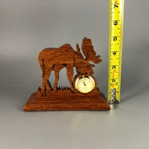 Wood Moose Clock Scroll Saw Art - Etsy