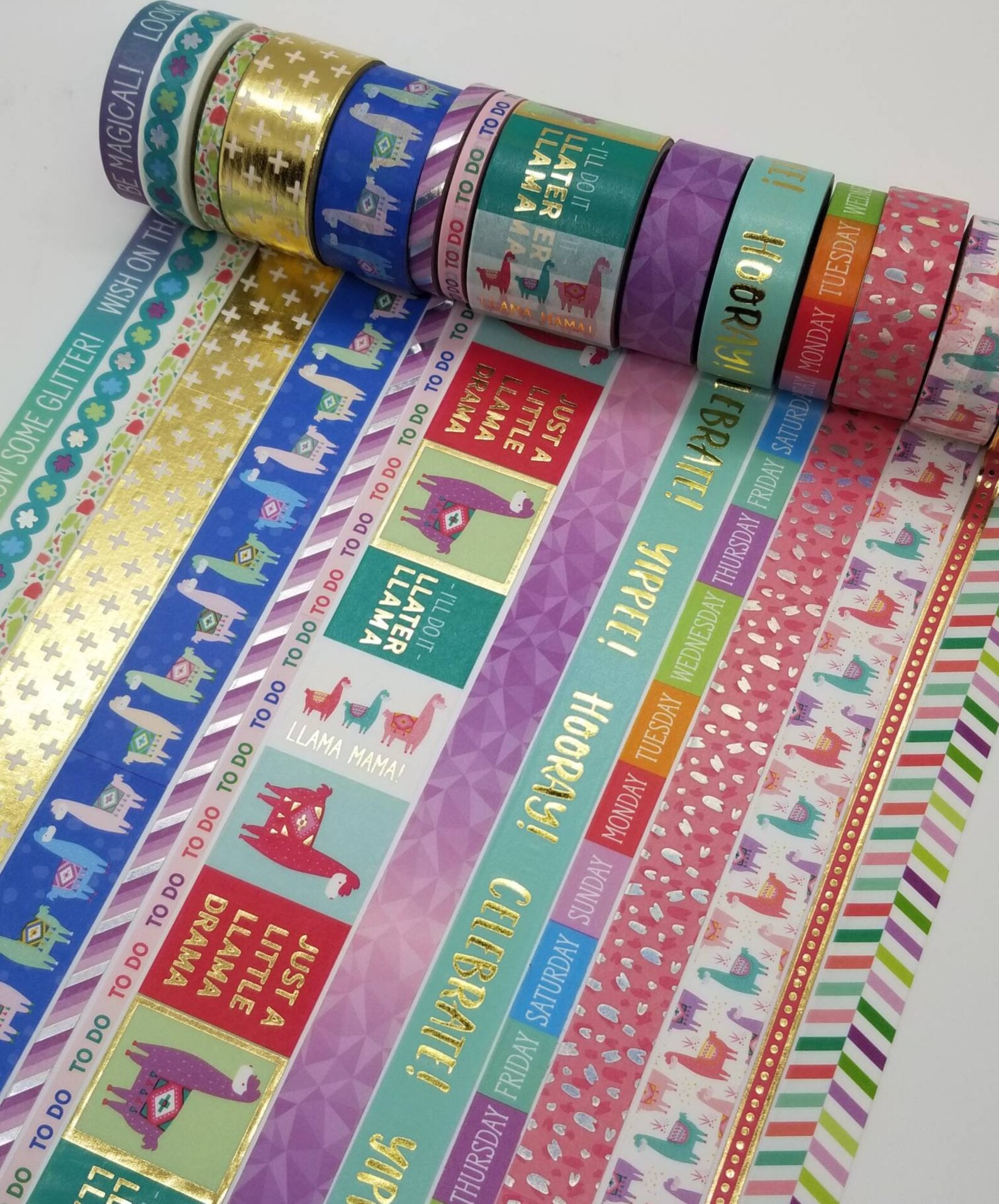 Washi Tape Samples 24 Inch Crafting Tape Sample Planner - Etsy
