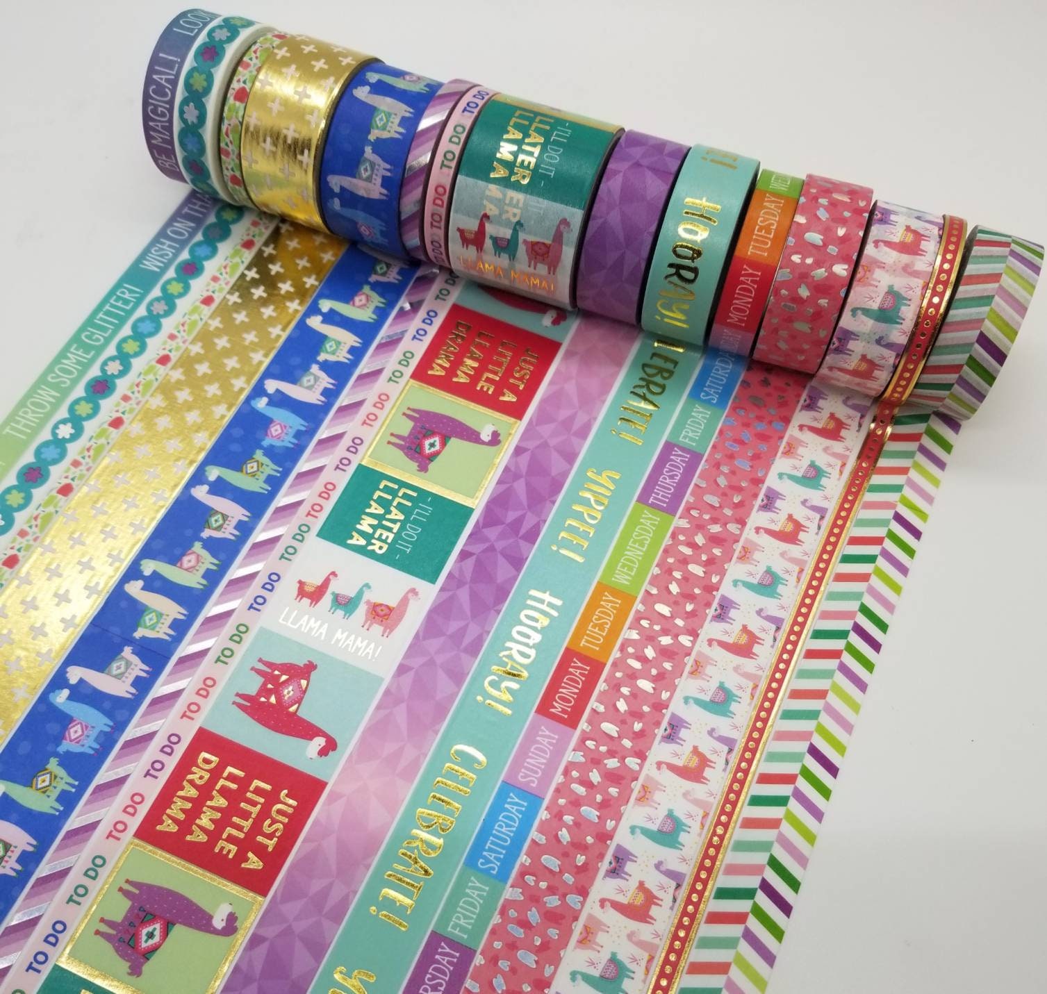 Washi Tape Samples 24 inch Crafting Tape sample Planner | Etsy