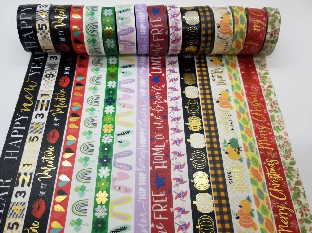 Christmas Washi Tape Set - Etsy