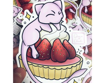 Shiny Mew Holographic Vinyl Sticker for Laptop Macbook - Etsy