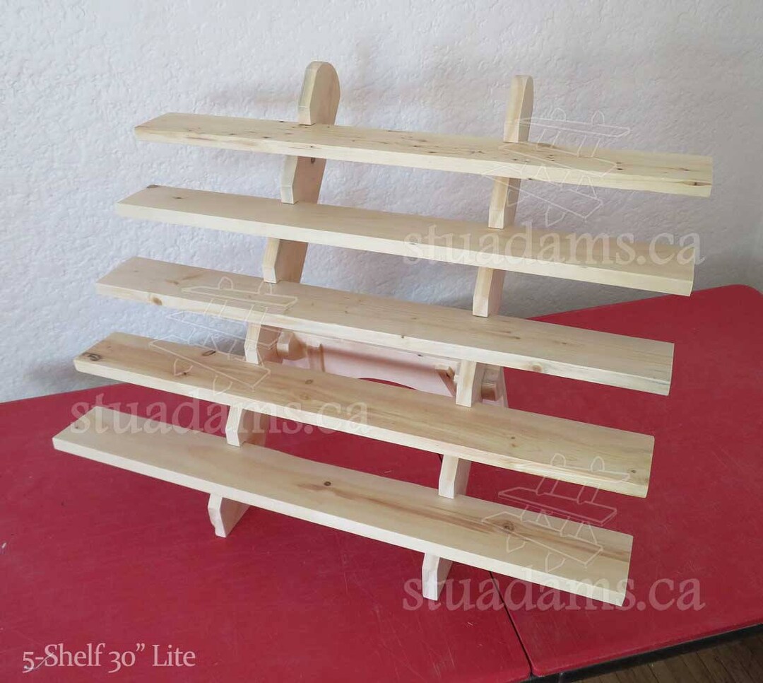 5-shelf 30” Wide - Portable Tabletop Display Stand - Etsy