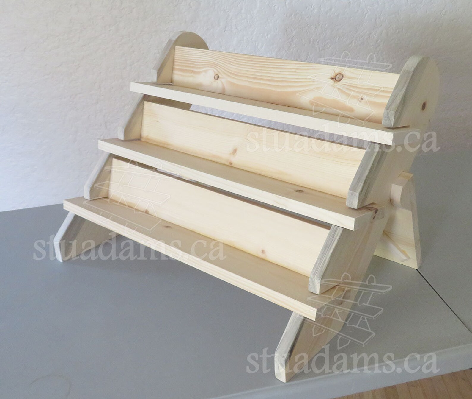 3-Shelf 24 Tray Short Portable Tabletop Display Stand | Etsy