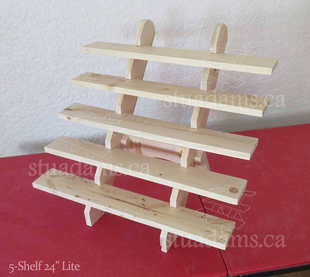 5-shelf 24” - Portable Tabletop Display Stand - Etsy