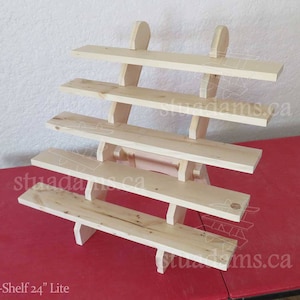 5-shelf 24 Portable Tabletop Display Stand - Etsy UK