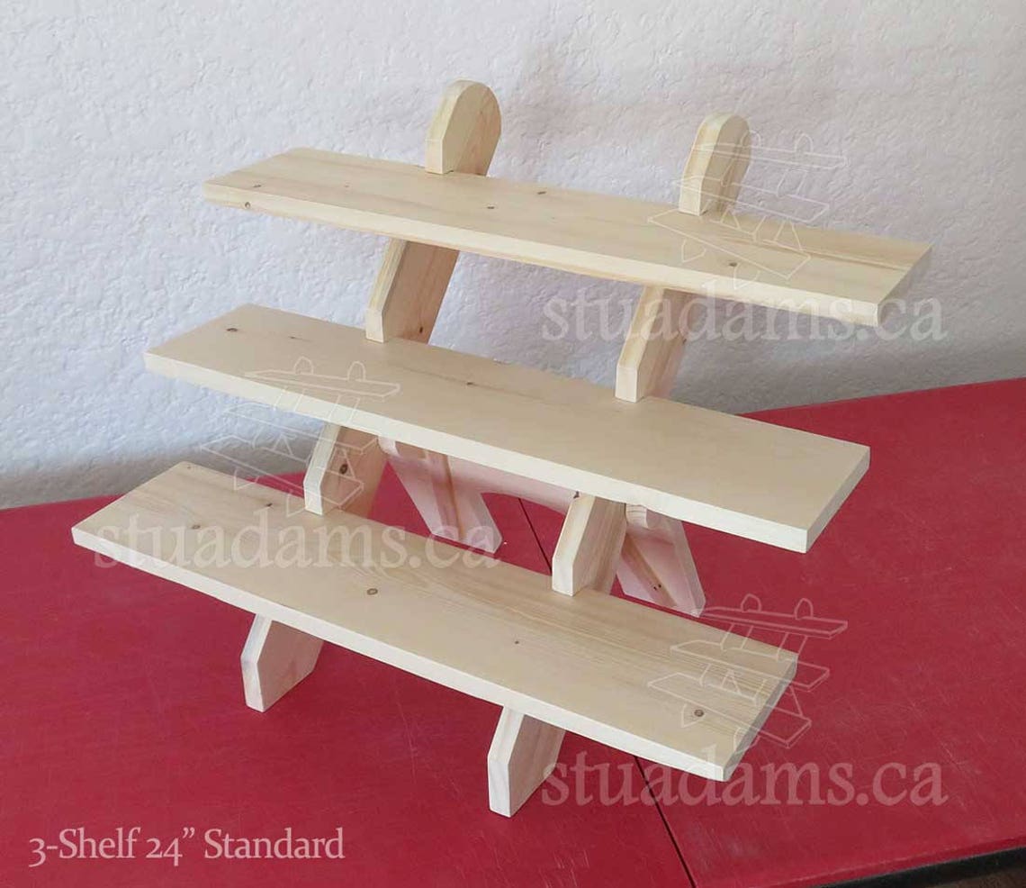 3-shelf 24 Portable Tabletop Display Stand - Etsy