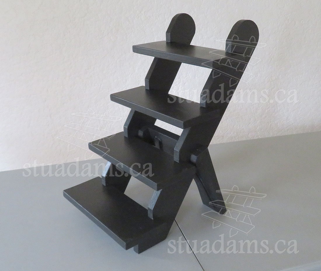 4-Shelf 12 Thin Portable Tabletop Display Stand - Etsy España