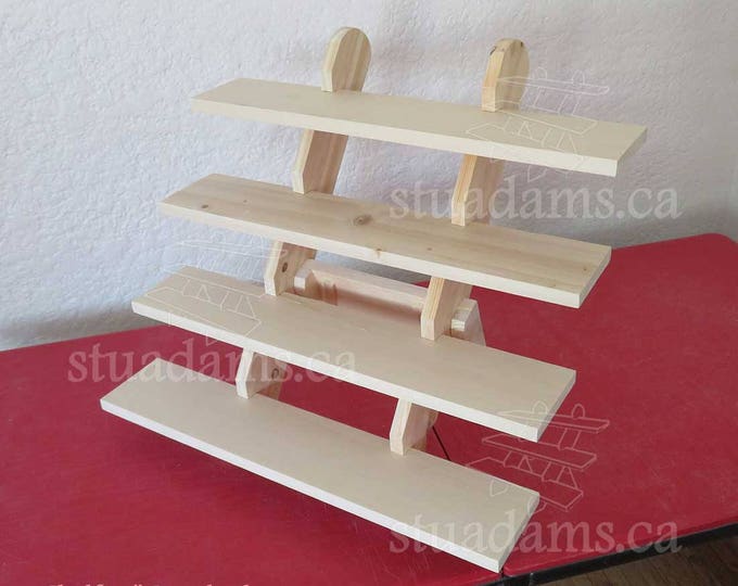 4-shelf 24” - Portable Tabletop Display Stand - Etsy
