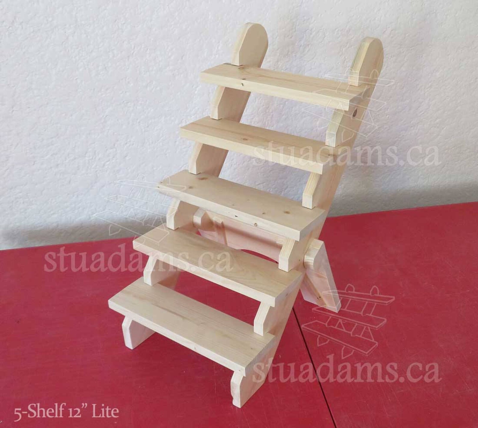 5-shelf 12 Thin Portable Tabletop Display Stand - Etsy UK