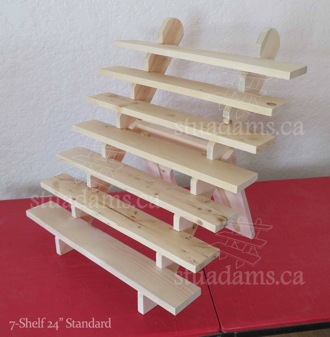 7-shelf 24 Portable Tabletop Display Stand - Etsy