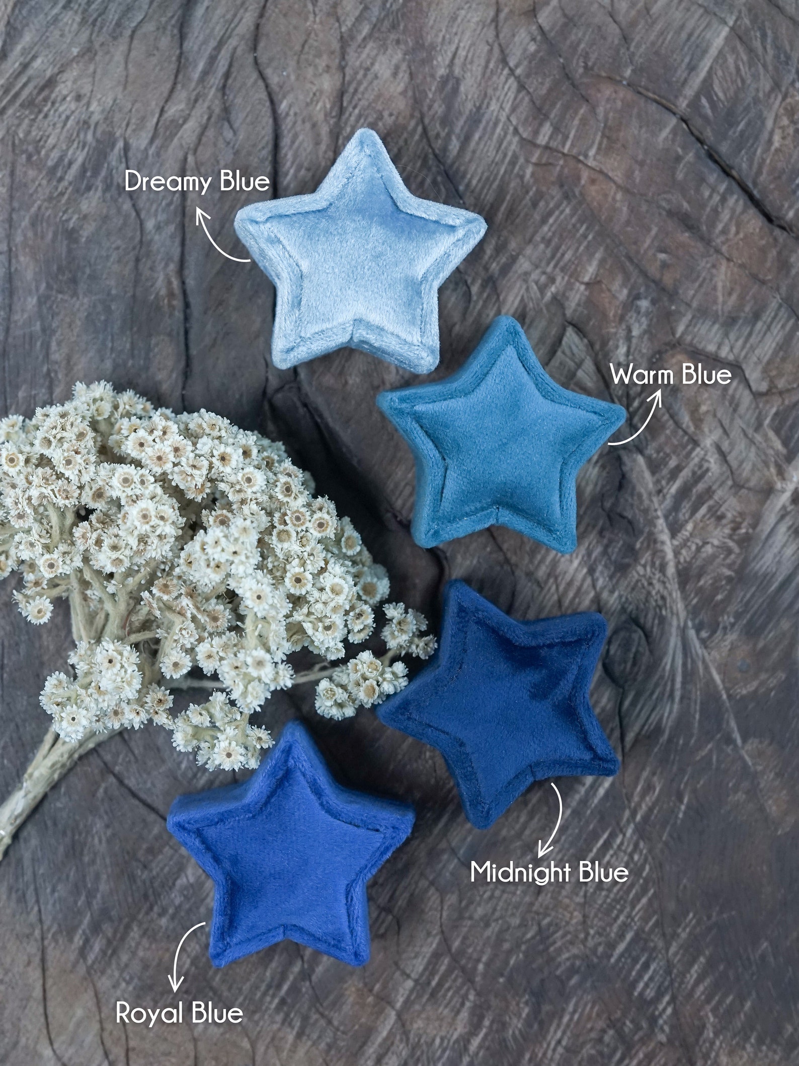Velvet Star Ring Box in Warm Blue - Etsy