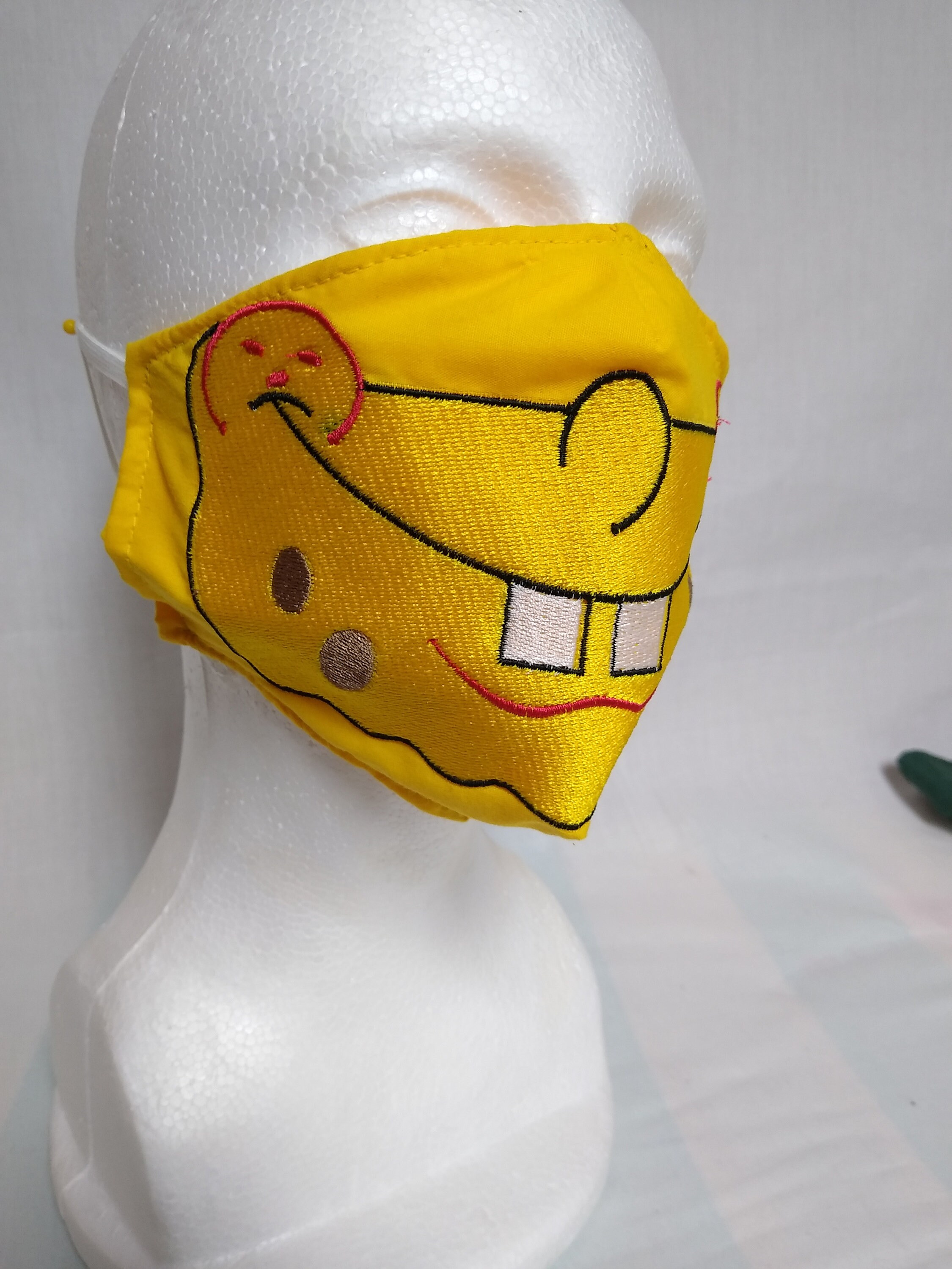Spongebob Embroidered Face Mask FREE SHIPPING | Etsy