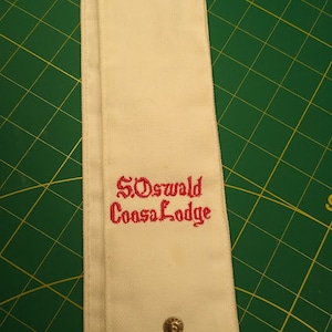BSA OA (order of the Arrow) Legend Embroidered on the Sash! (free ...