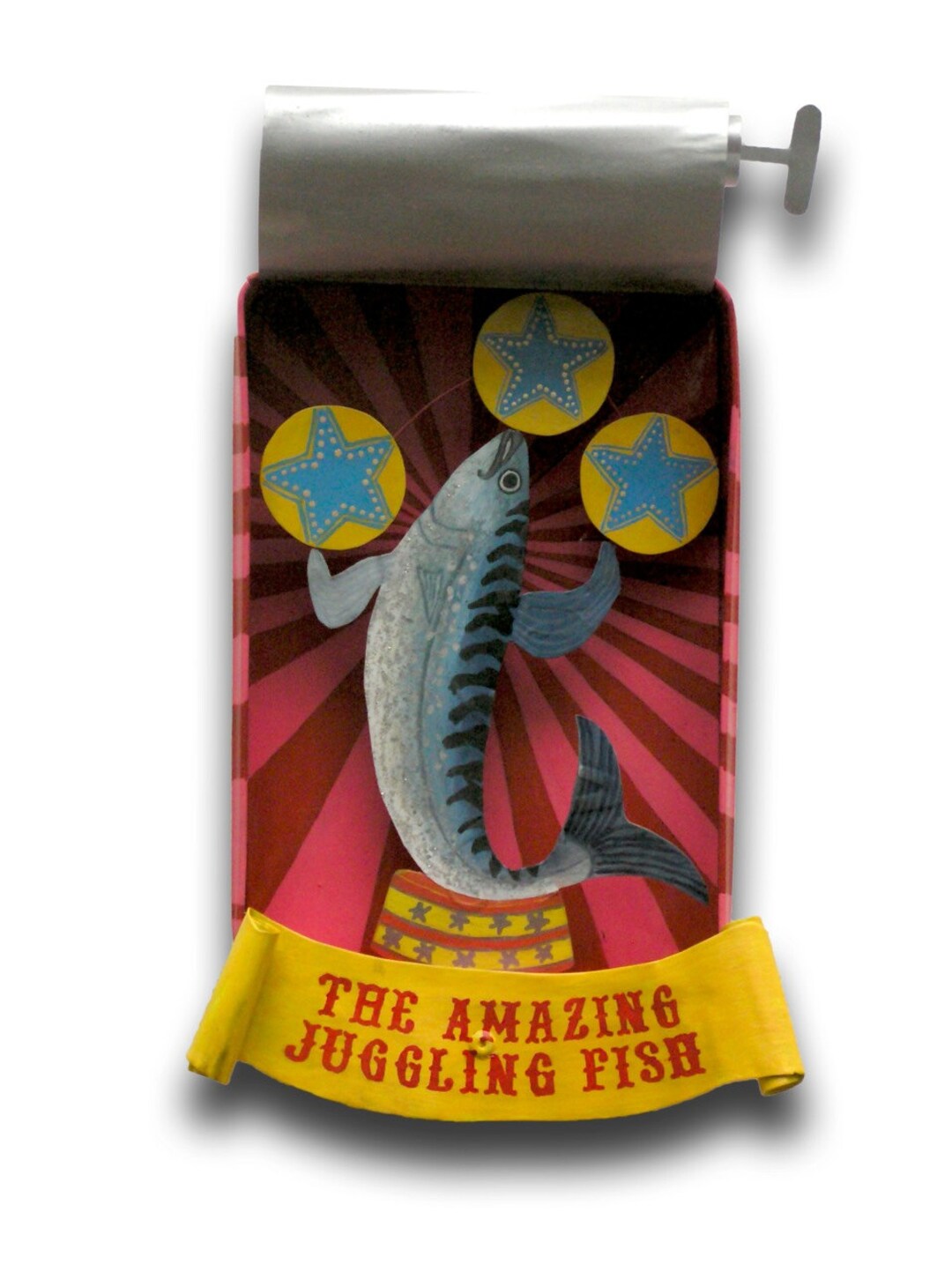Tin Art the Amazing Juggling Fish - Etsy