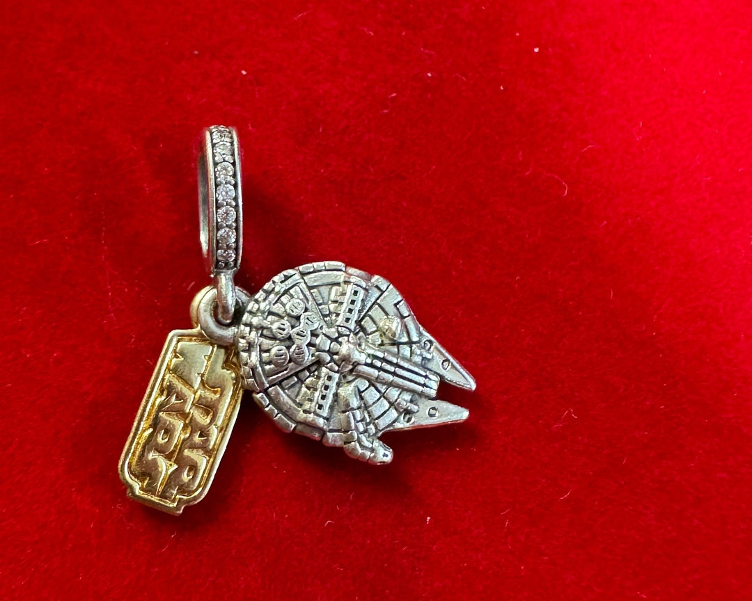 Authentic Pandora Millennium Falcon Silver Charm - Etsy
