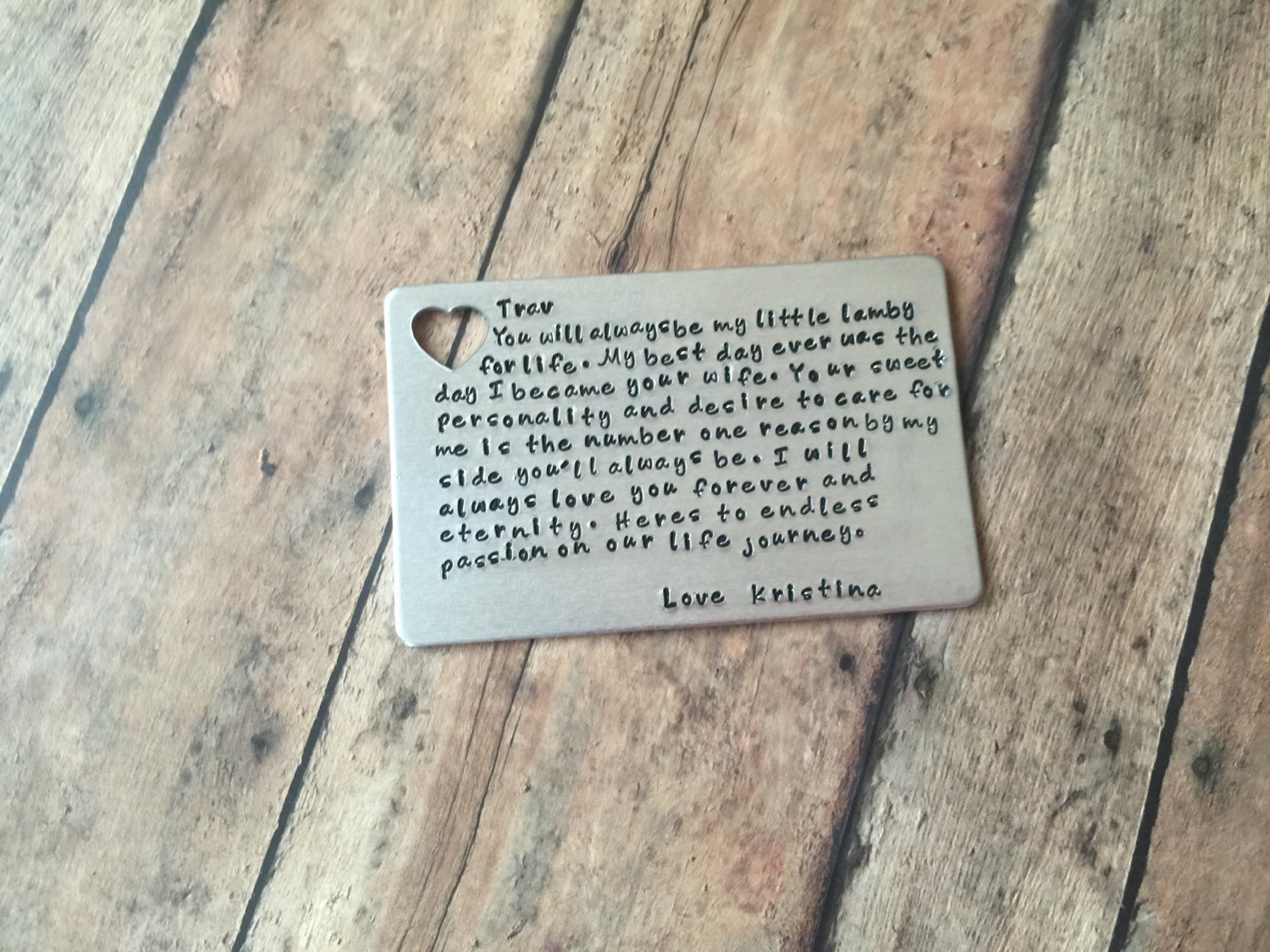 Personalized Letter-Note-Hand Stamped Personalized Wallet | Etsy