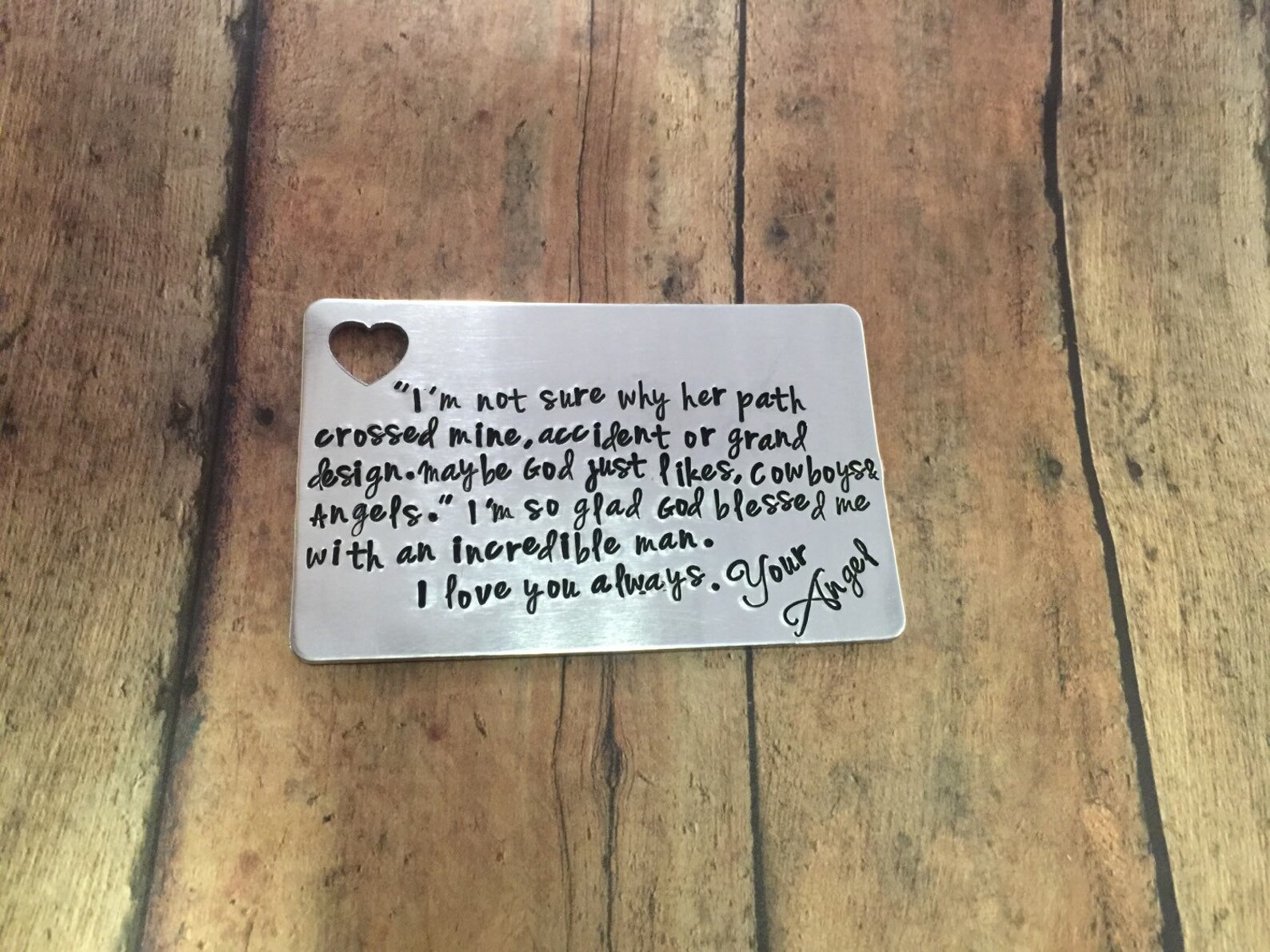 Personalized Letter-Note-Hand Stamped Personalized Wallet | Etsy