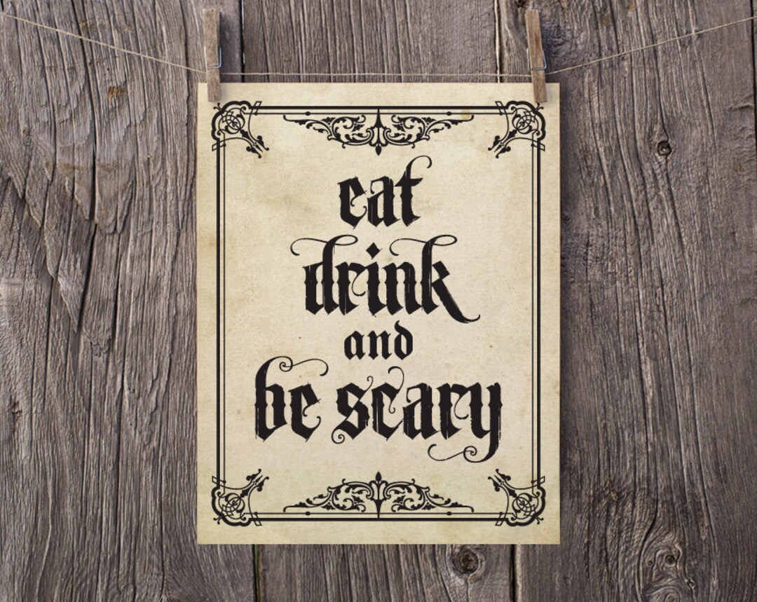 PRINTABLE Halloween Decorations, Halloween Print Halloween Printables ...