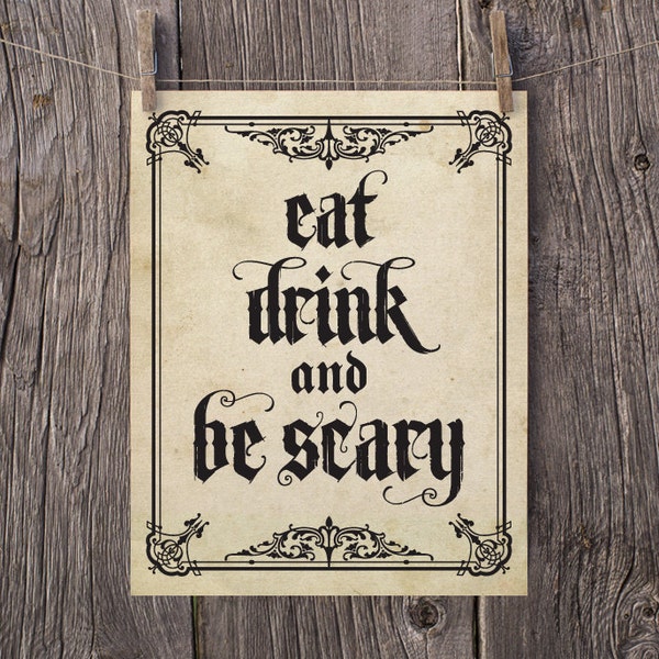 Scary Sign - Etsy