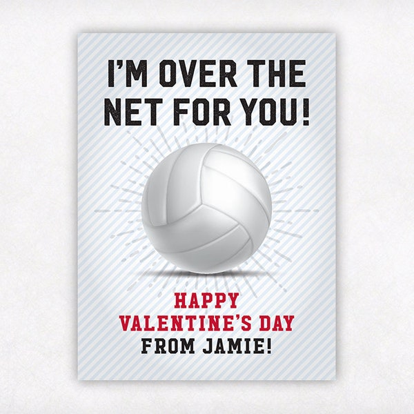 Volleyball Valentine - Etsy