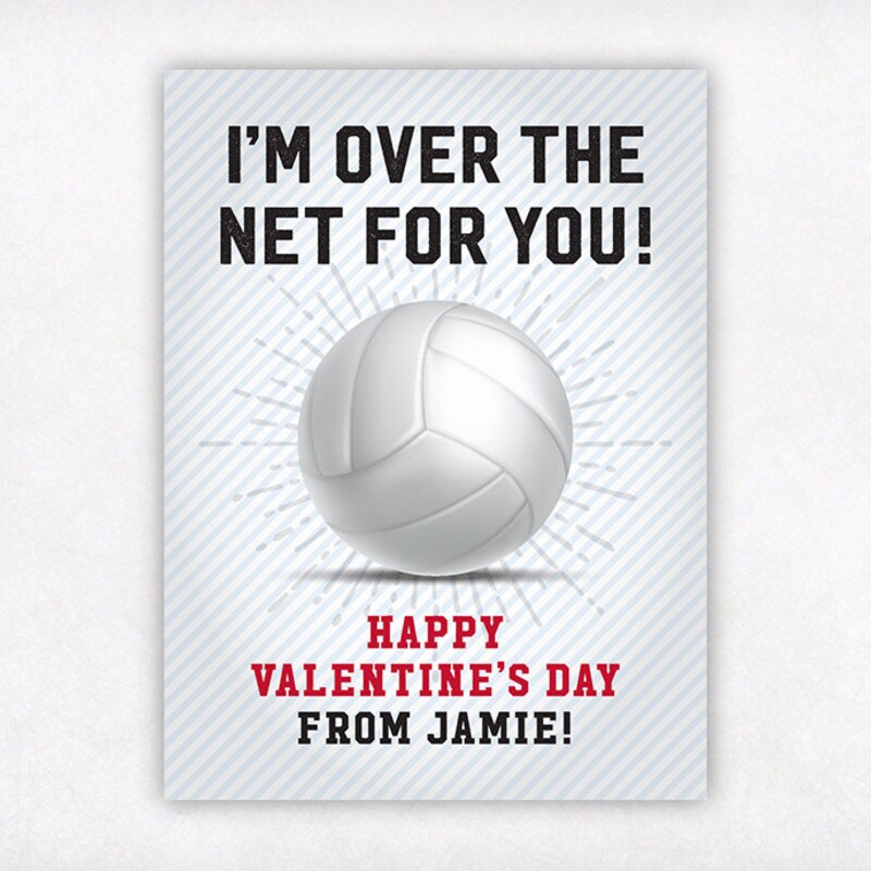 Volleyball Valentine - Etsy