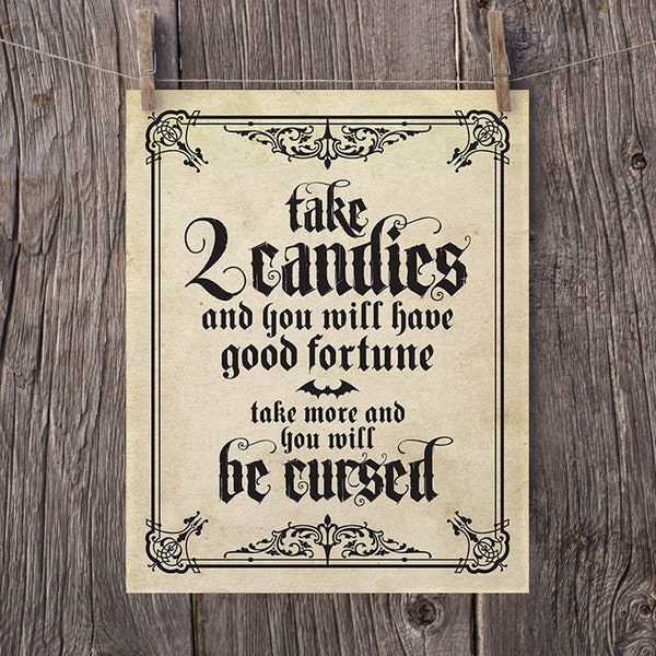 Take 2 Halloween Sign - Etsy