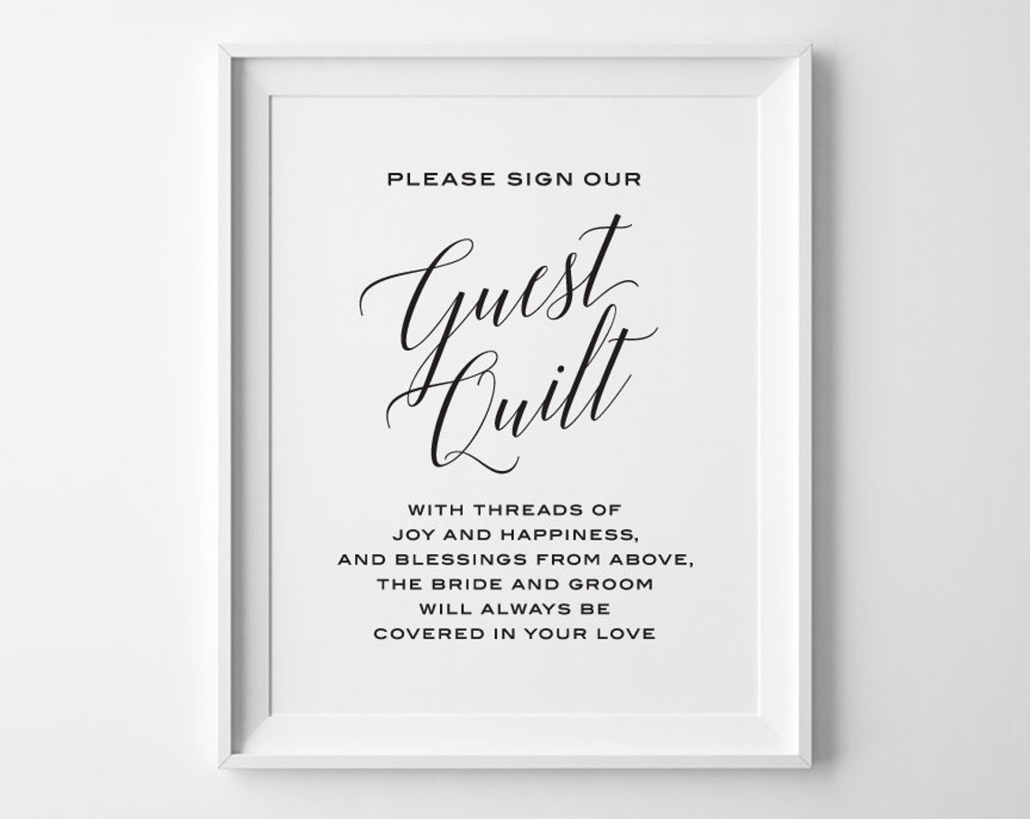 PRINTABLE Wedding Signs Modern Wedding Please Sign Our Guest | Etsy