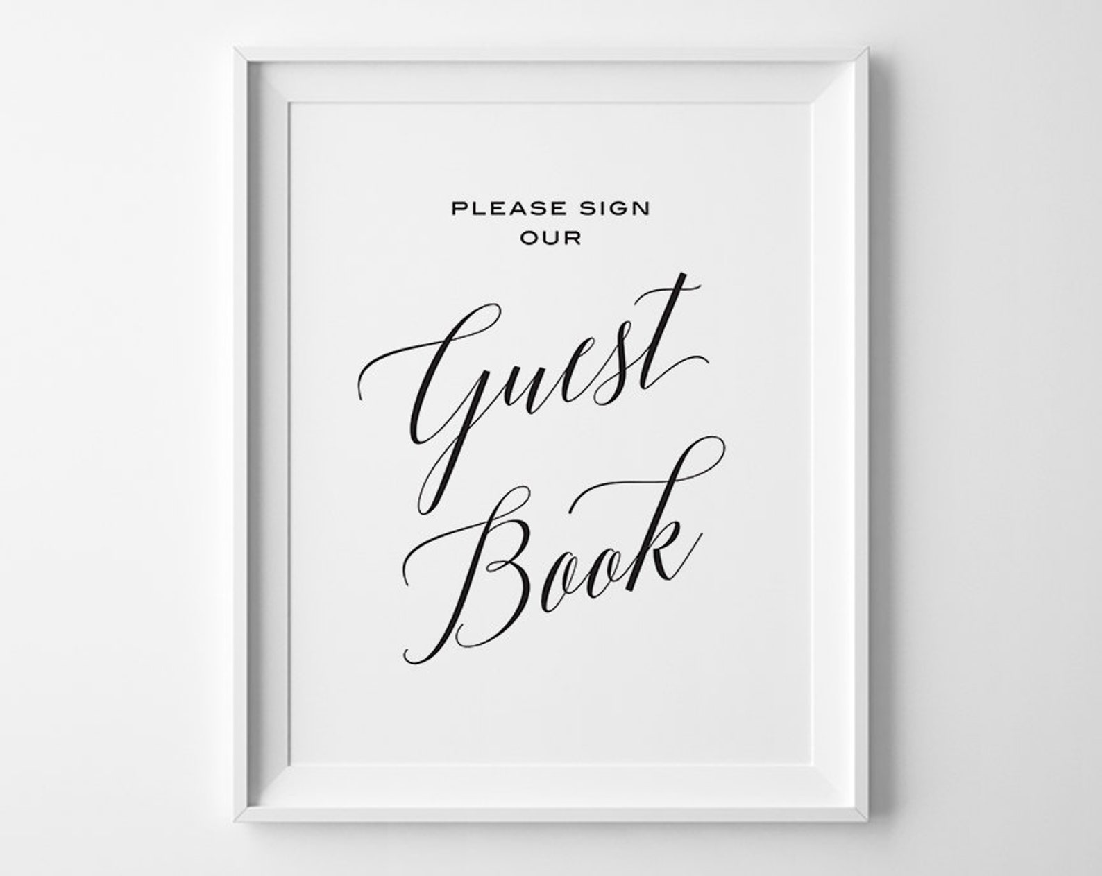 PRINTABLE Wedding Signs Modern Wedding Please Sign Our Guest | Etsy