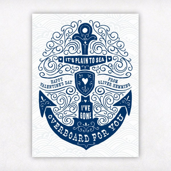 Nautical Valentine - Etsy