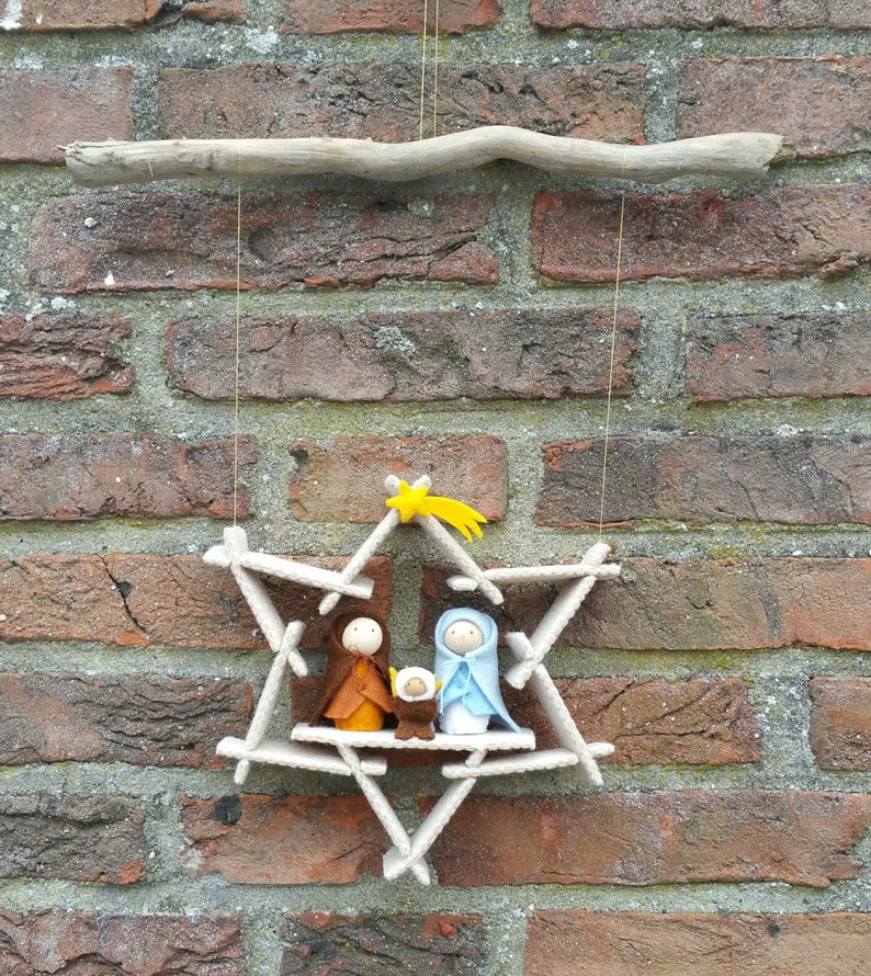 Nativity Scene Star Mary Joseph & Jesus DIY Felt Kit - Etsy