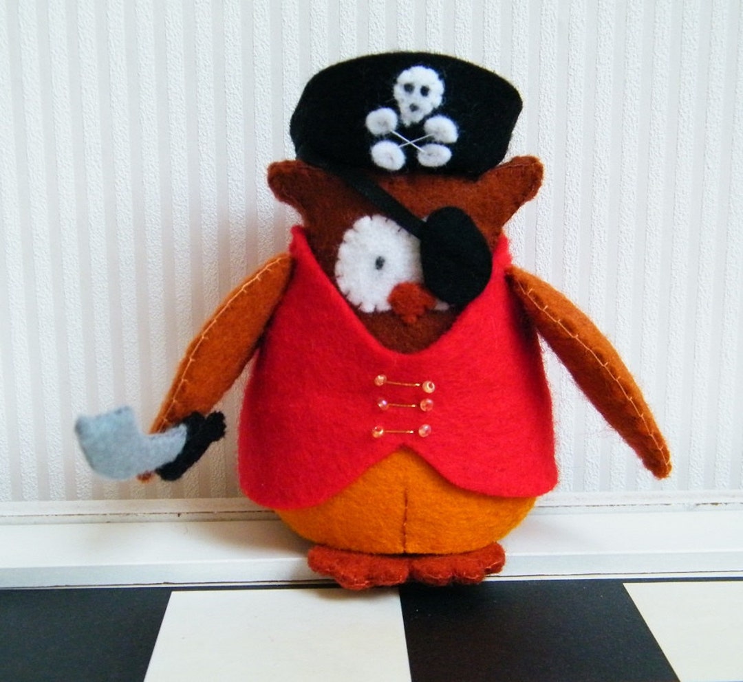 Jack the Pirate Owl DIY Felt Kit - Etsy