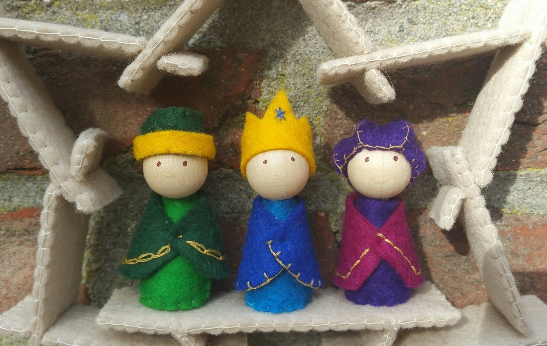 Nativity Star 3 Kings DIY Felt Kit - Etsy