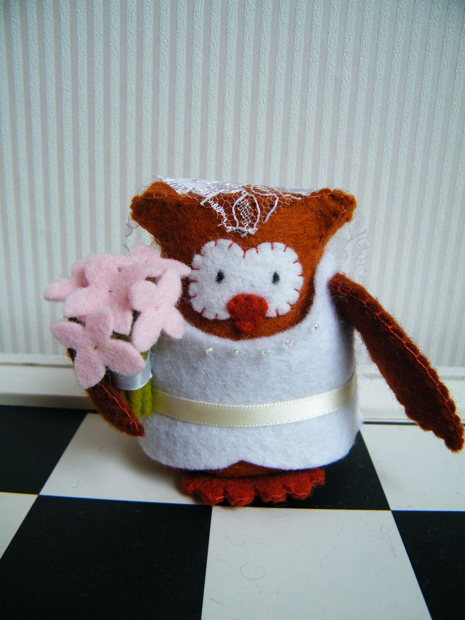 PDF Pattern Felt Cake Topper Wedding Owls | Etsy