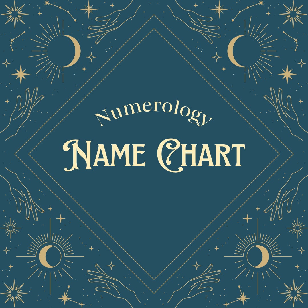 Pythagorean Numerology Name Chart Soul Urge Number Outer Expression ...