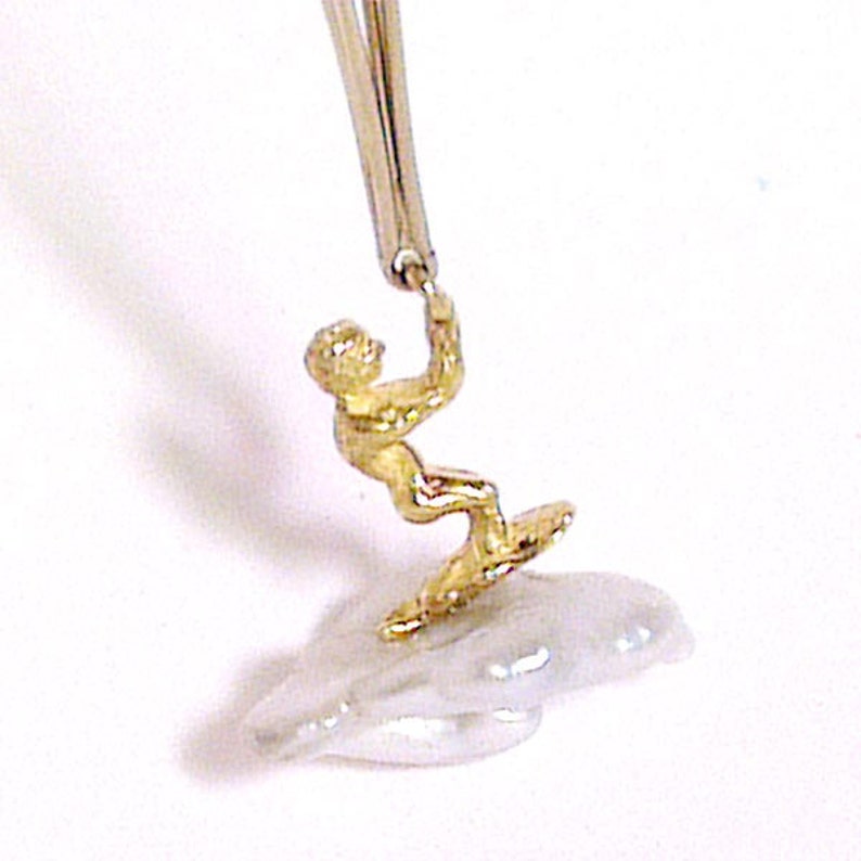The Kite Surfer Jewel, A Pendant in 18 Carat Gold With South Seas ...