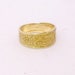 Leaf Pattern Band Ring in a Solid 18 K Gold Hand Carved Design. - Etsy
