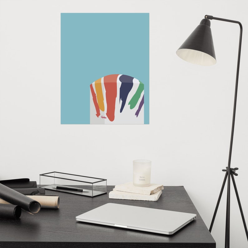 Art Print Boston Rainbow Swash Gas Tank 8x10 12x12 16x20 - Etsy